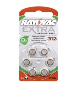 Rayovac Extra Size 312 Mercury Free With Easy-to-open Packaging